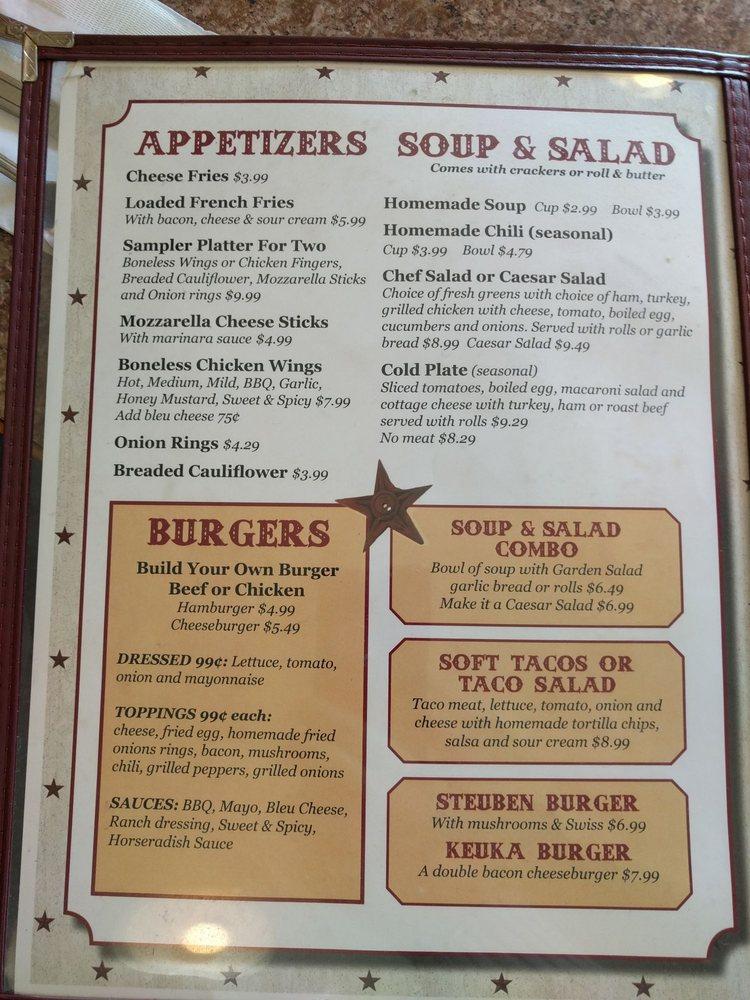 Menu at Stephanie's Family Restaurant, Bath