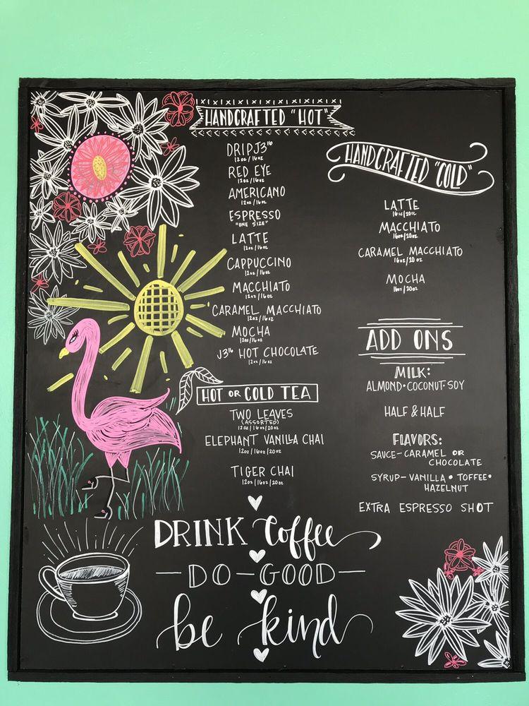 Menu at J316 Downtown Coffee House, Snyder