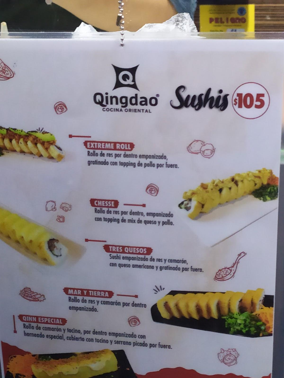 Carta del restaurante Qingdao, Tepic, Calle Veracruz Nte 121