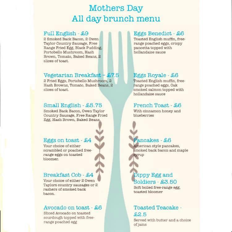 Menu at Sutton Wharf cafe, Sutton Cheney, Cheney Wharf