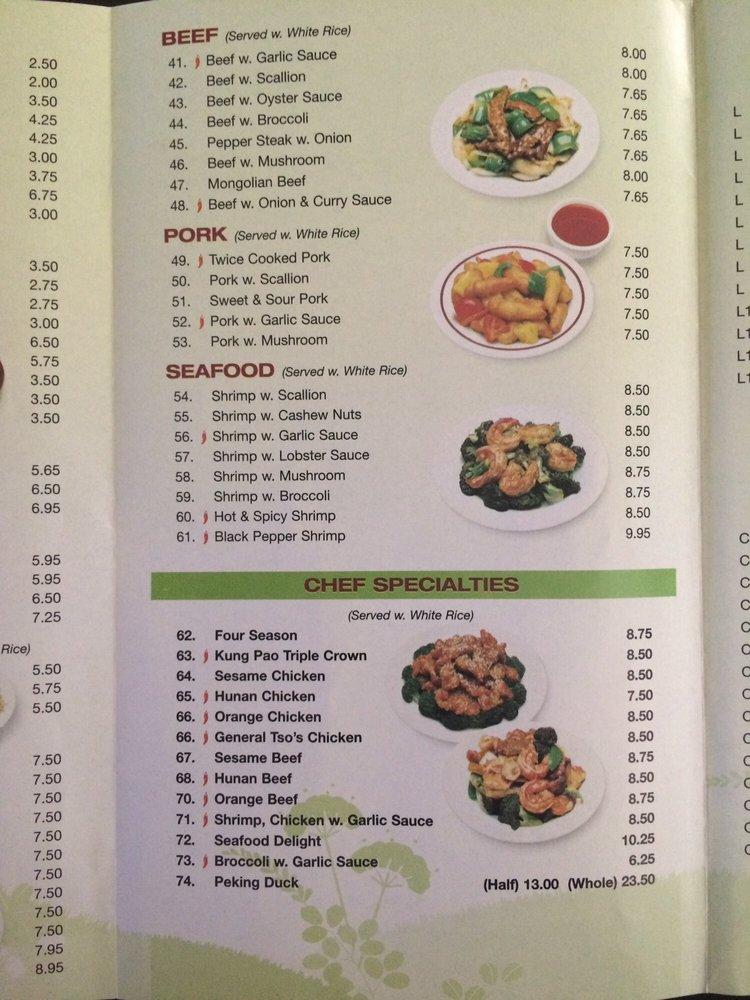 Menu at China Grand Buffet restaurant, Boise