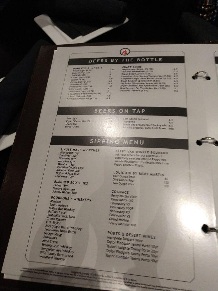 Menu at FlameStone American Grill pub & bar, Trinity, Tampa Rd