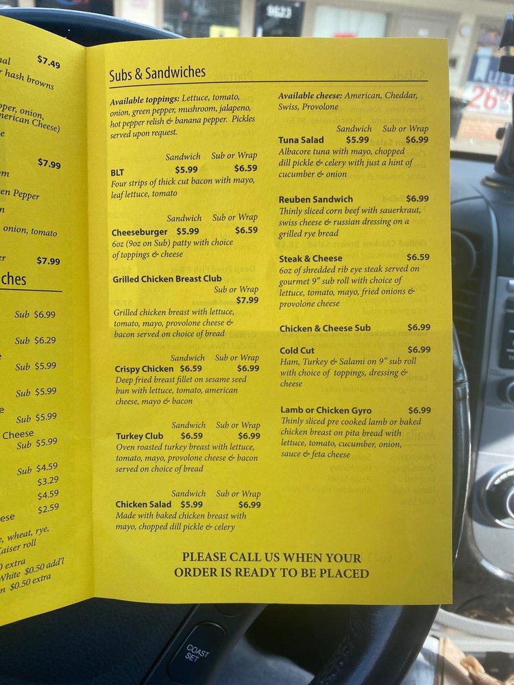 Menu at BLT Grill cafe, Gaithersburg