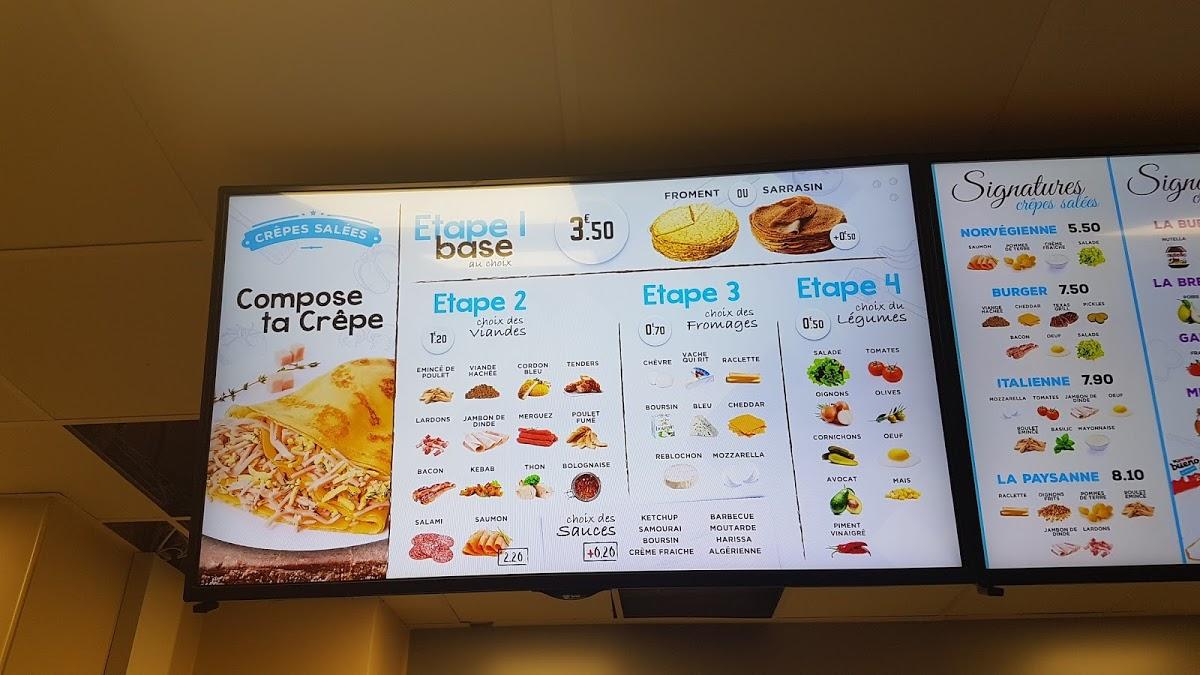 Menu au Chico restaurant, Cergy