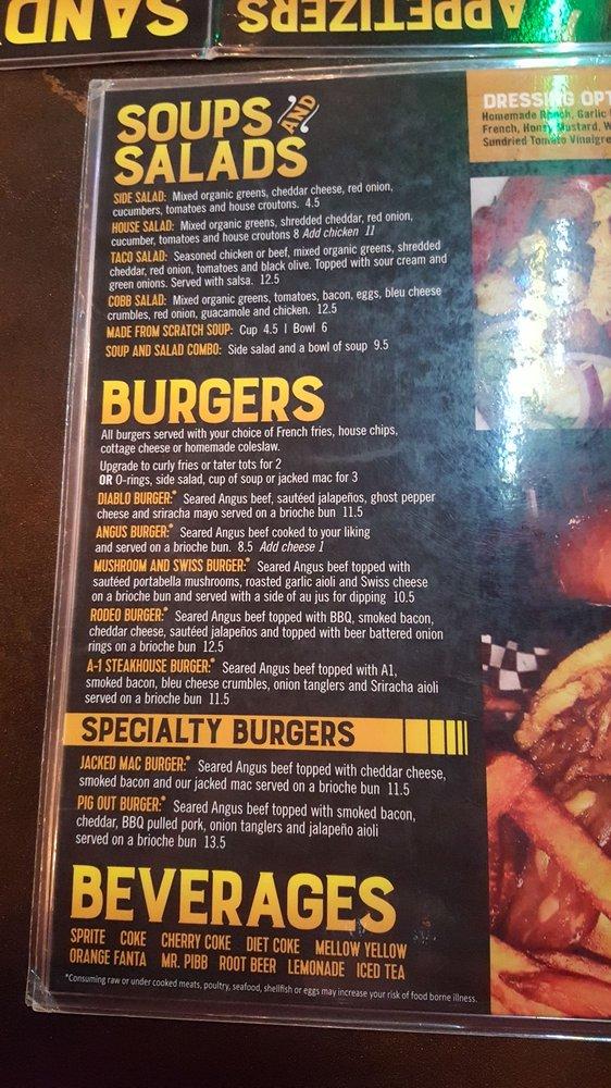 Menu at The Blind Pig pub & bar, Cedar Rapids