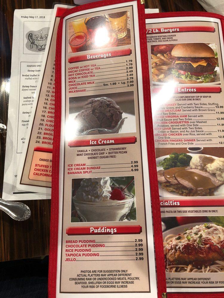 Menu at RITZ Diner restaurant, Philadelphia