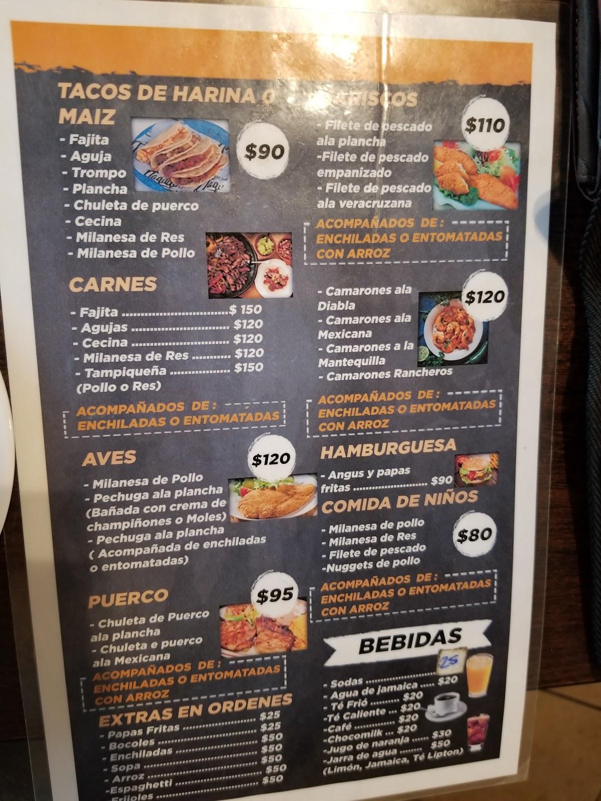 Carta del restaurante El Taquito, Reynosa, Tamaulipas 703