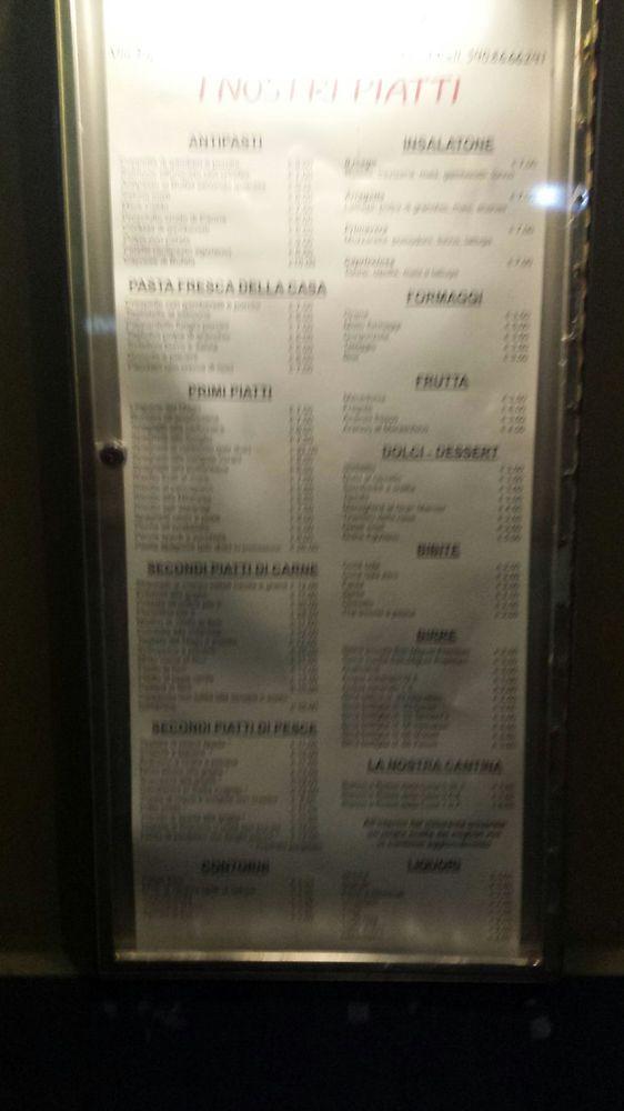 Menu da Il Mago pizzeria, Milano, Via Giuseppe Ripamonti