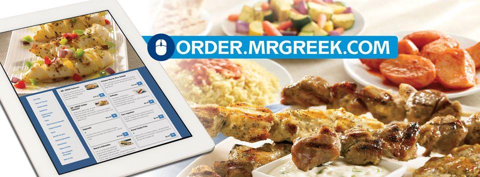 Menu au Mr. Greek Express restaurant, Toronto, yonge St
