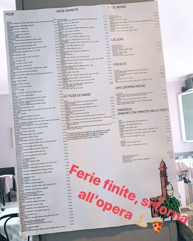 Menu da Minareto Ristorante, Spino d'Adda