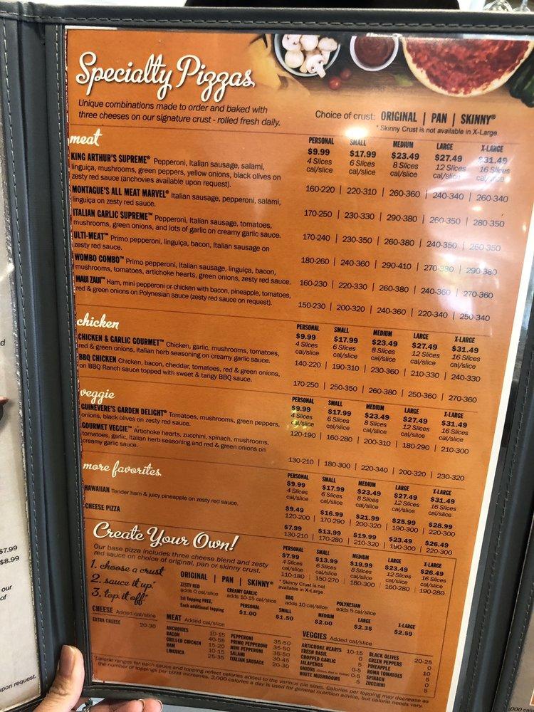 Menu at Round Table Pizza Clubhouse, San Ramon, San Ramon Valley Blvd