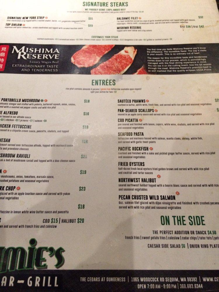 Menu at Stymie's Bar And Grill, Sequim, Woodcock Rd