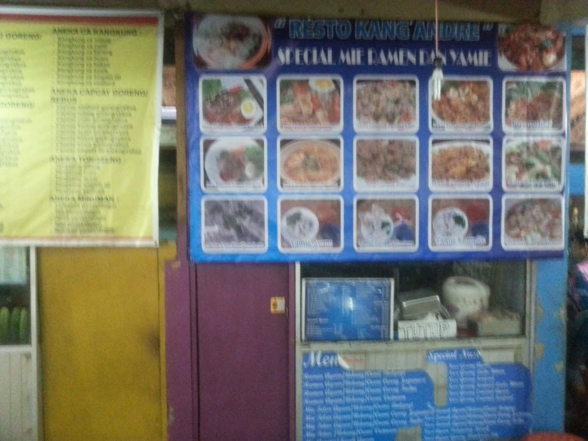 Menu at "Resto Kang Andre" pub & bar, Sendangadi