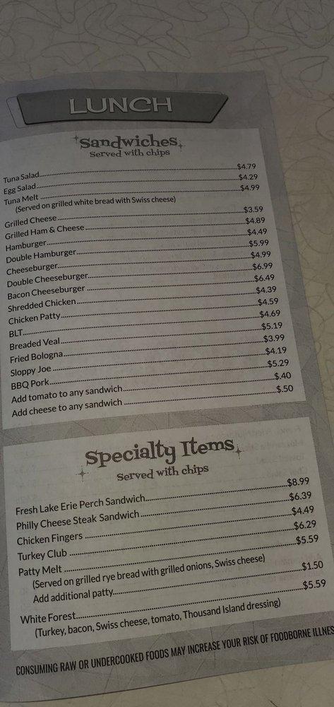 Menu at Jolly Donut - Sandusky, OH restaurant, Sandusky