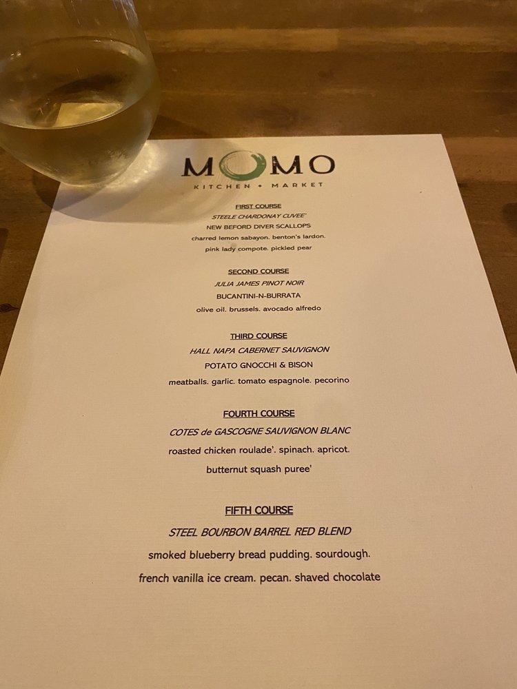 Menu at MOMO Kitchen & Market restaurant, Goose Creek