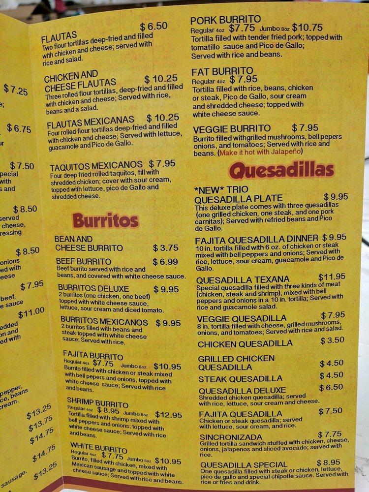 Menu at Nacho House restaurant, North Salt Lake, 15 US-89