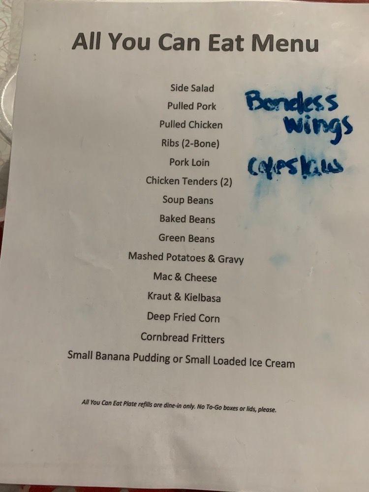 Menu at Bombshells Burgers & BBQ, Huntington