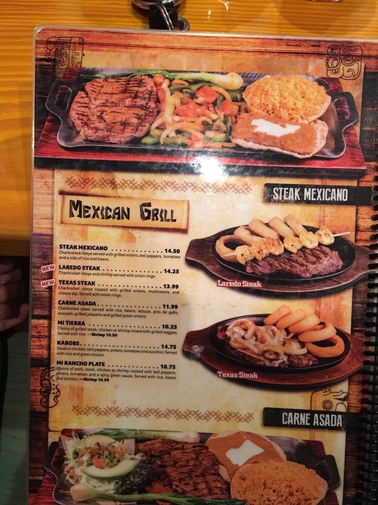 Menu at Don Sol Mexican Grill restaurant, Mattoon