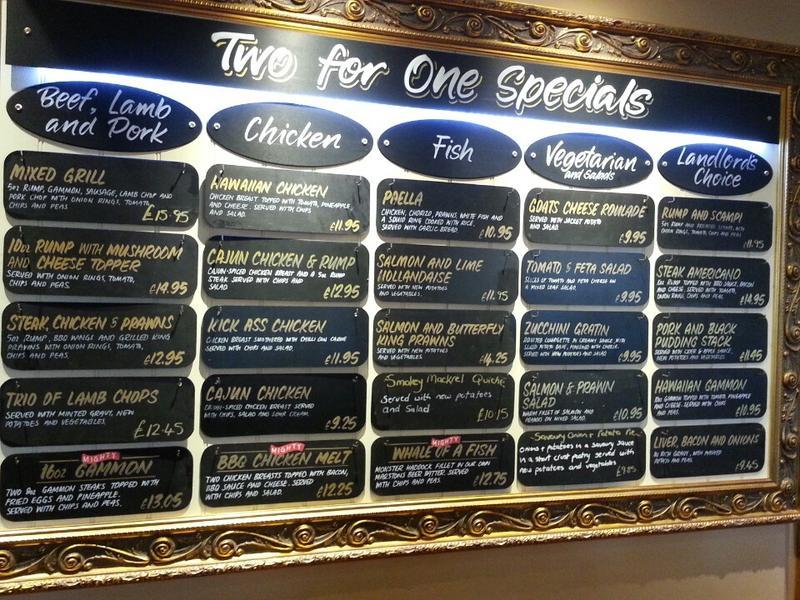 Menu at Three Crowns Hull pub & bar, Hull