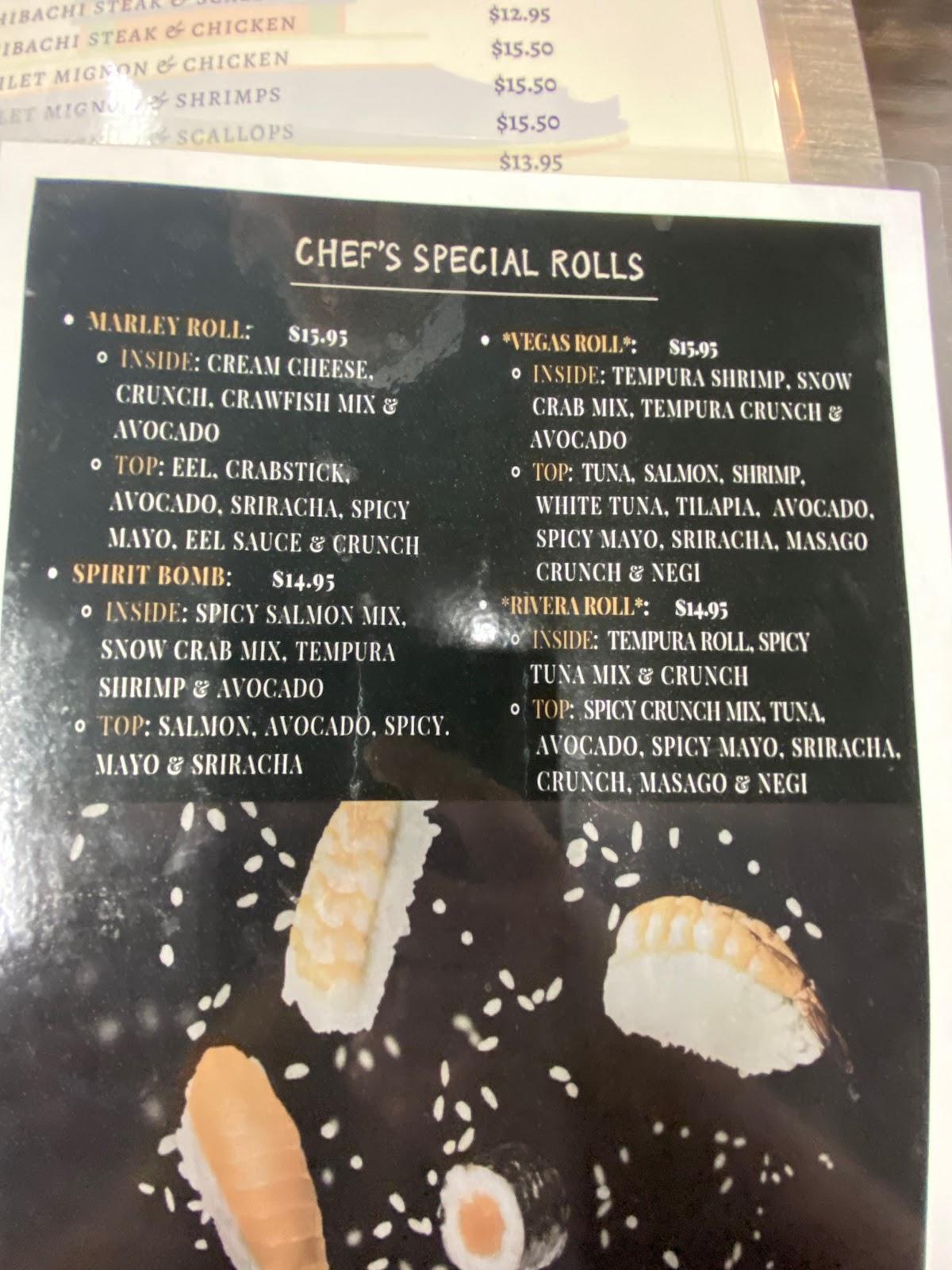 Menu at Mishima Express Japanese Cuisine restaurant, Cornelia