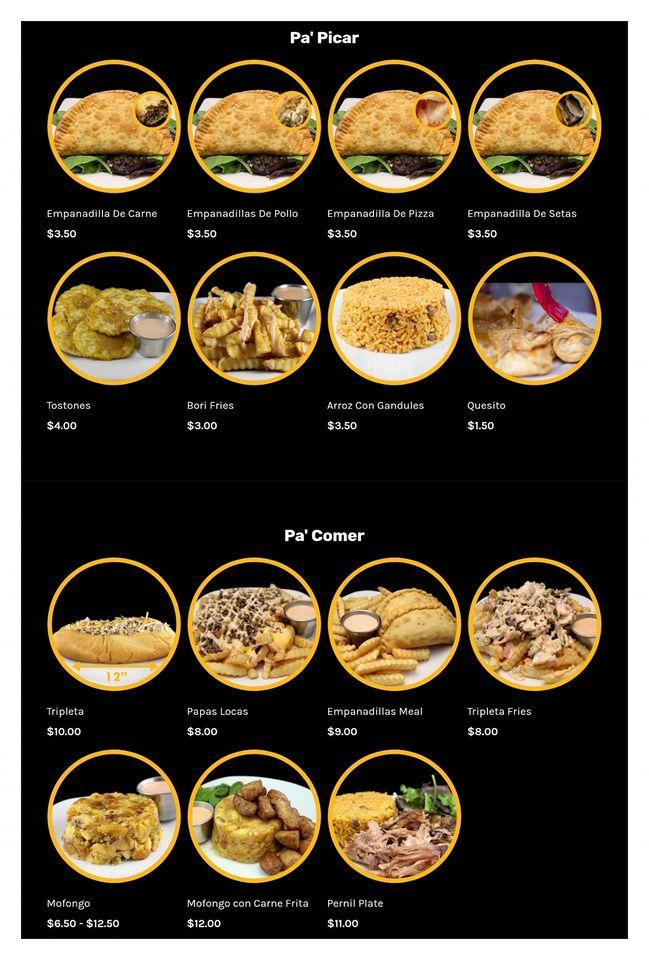 Menu at Phoenix Coqui restaurant, Phoenix, N 7th Ave