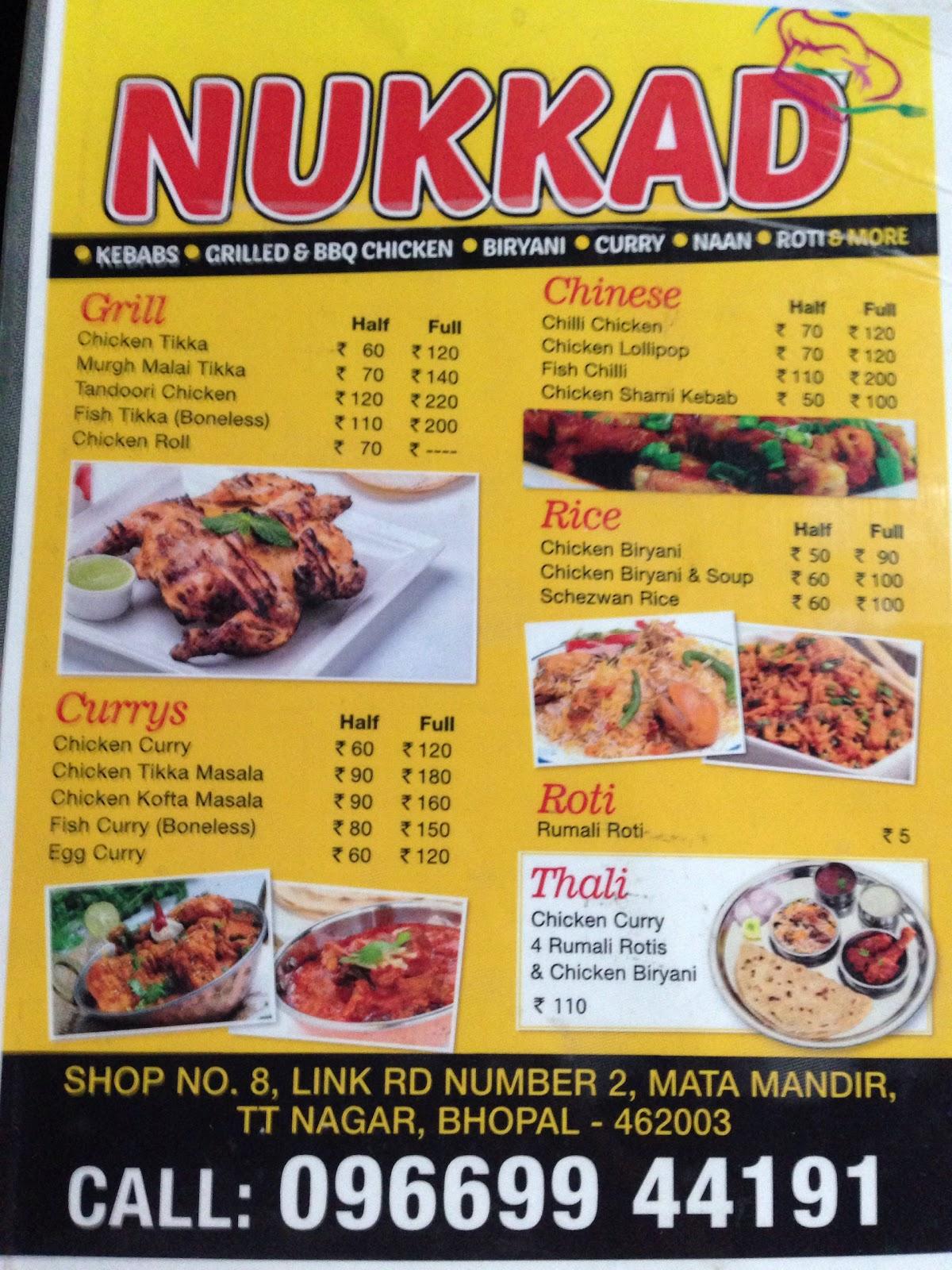 Menu at Nukkad BBQ, Bhopal, Shop No. 8