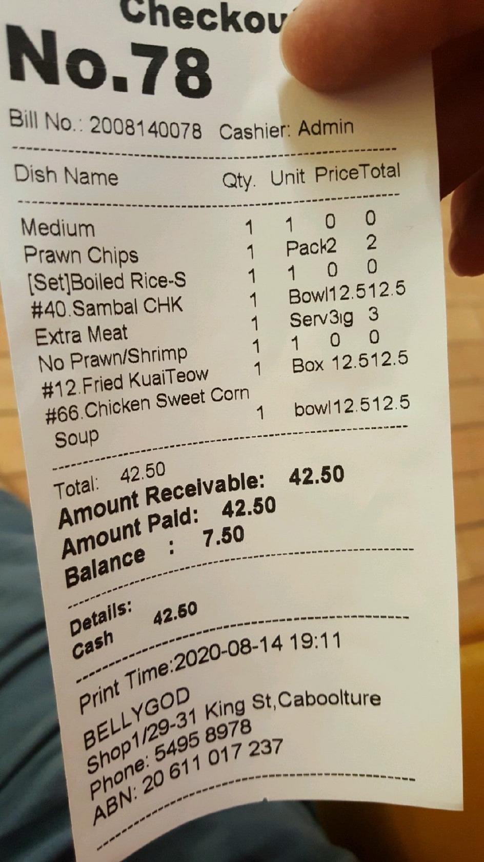 Menu at BellyGod Caboolture restaurant, Caboolture
