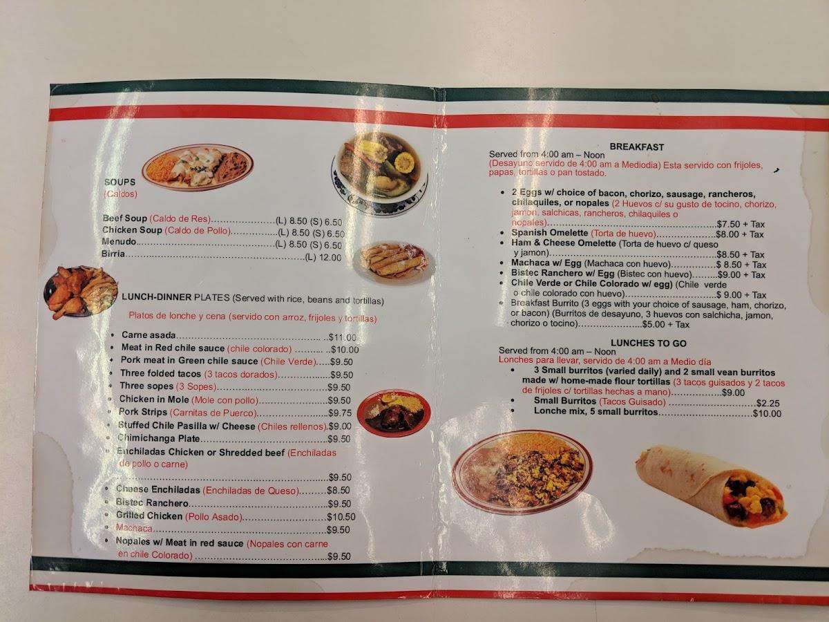 Menu at El Cañon Mexican Food - GRAND OPENING COMING SOON!!! restaurant ...