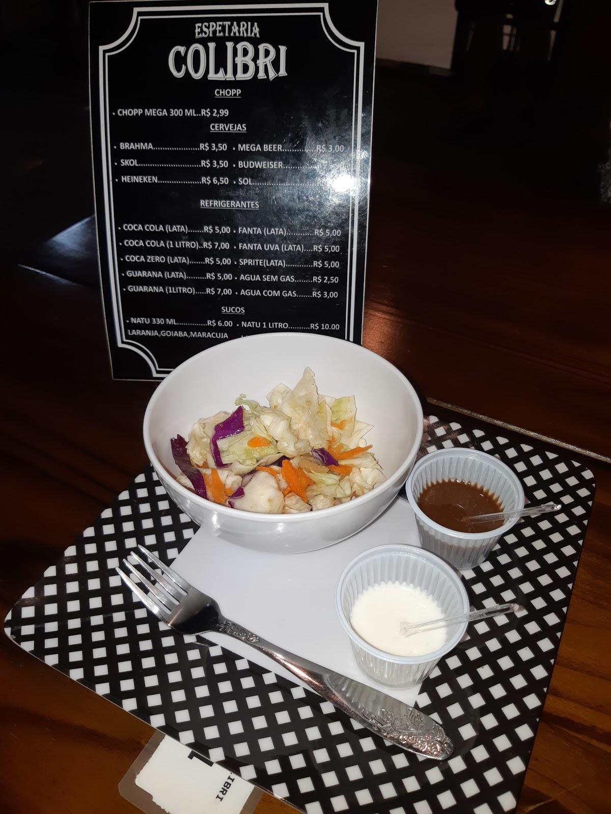 Menu at Espetaria Colibri pub & bar, Londrina