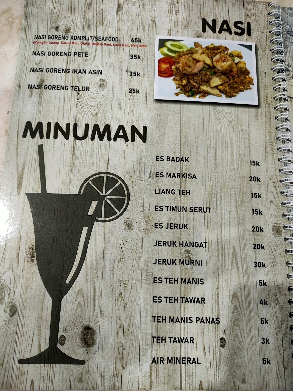 Menu at Huasan Chinese Food Alam Sutera restaurant, Tangerang