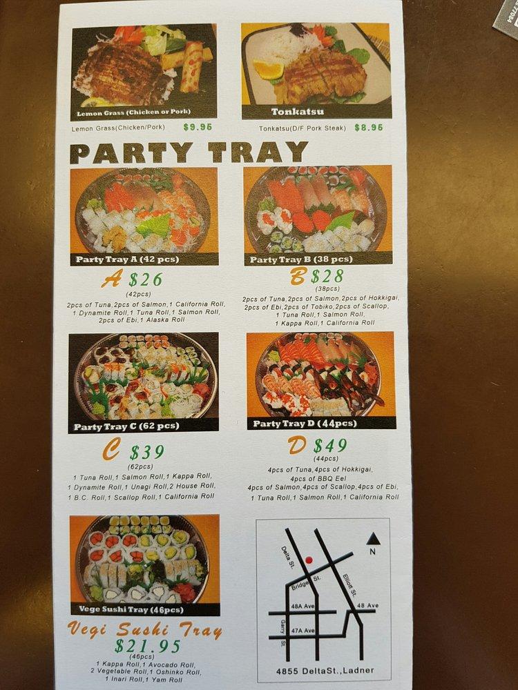 Menu at Go-Go Sushi & Cafe, Delta