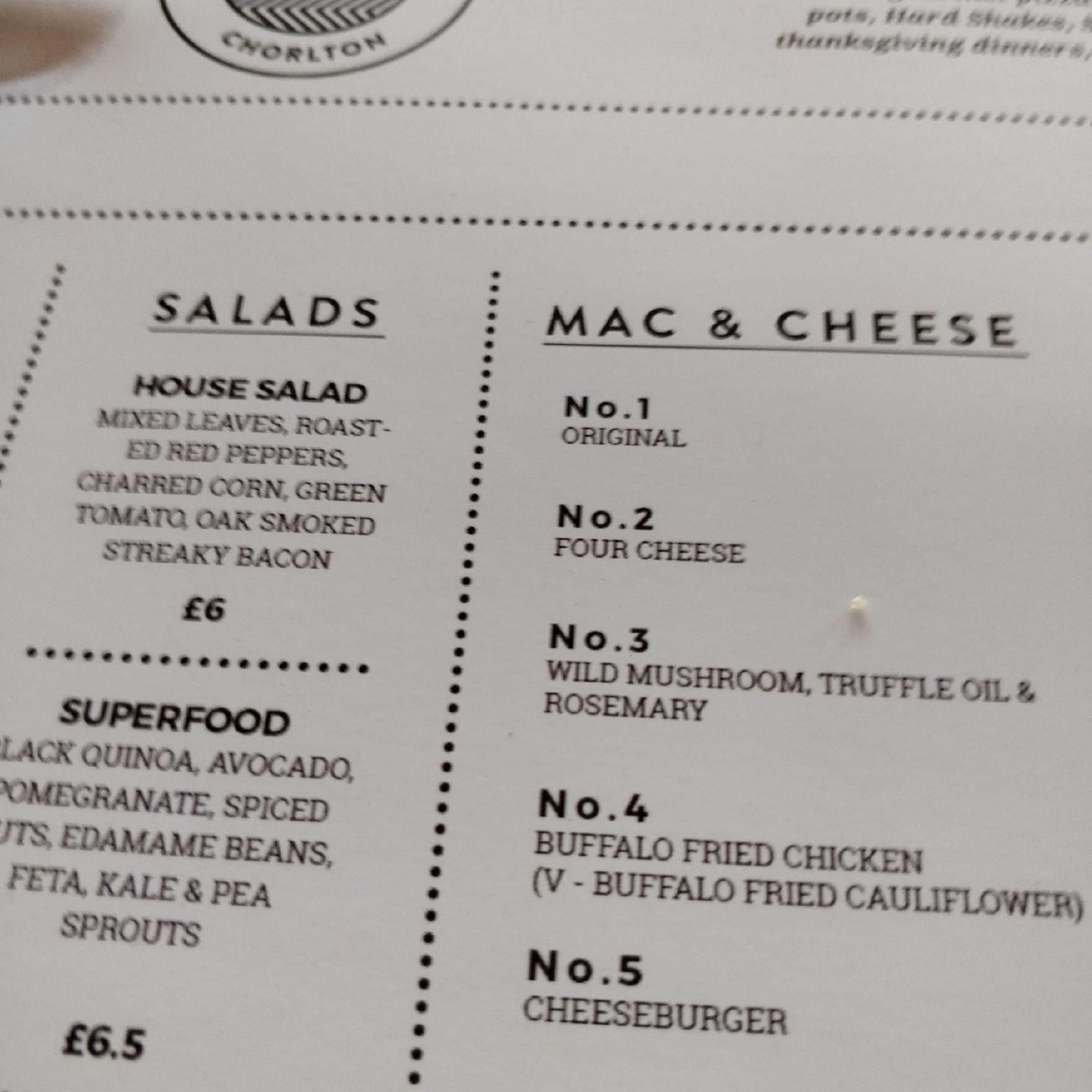 Menu at Brewski Bar, Manchester, 537-539 Wilbraham Rd