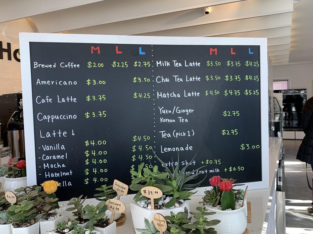 Menu at Croffle House cafe, New York City