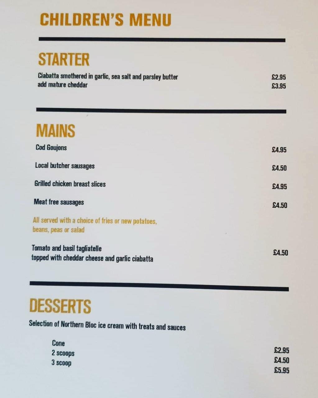 Menu at Good Time's Bar and Kitchen, Plymouth