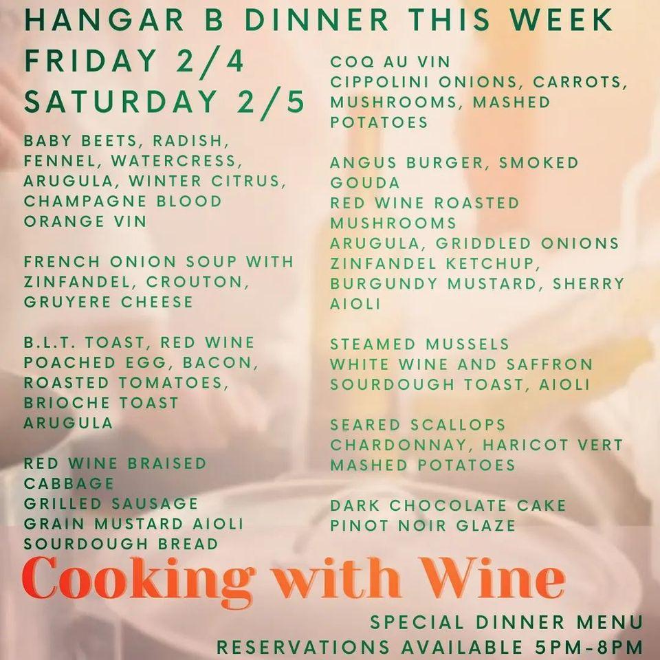 Menu at Hangar B Eatery restaurant, Chatham