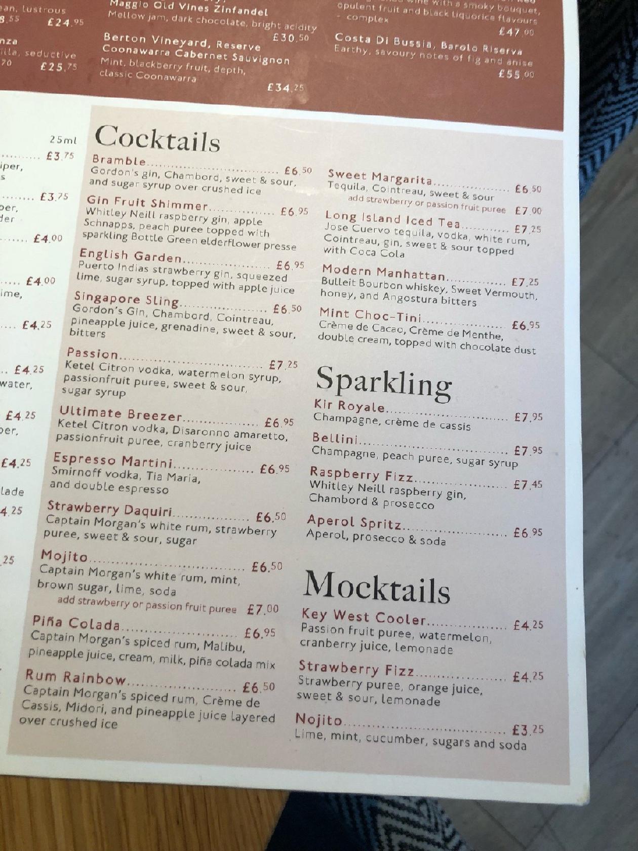 Menu at Middletons Steakhouse & Grill, Peterborough