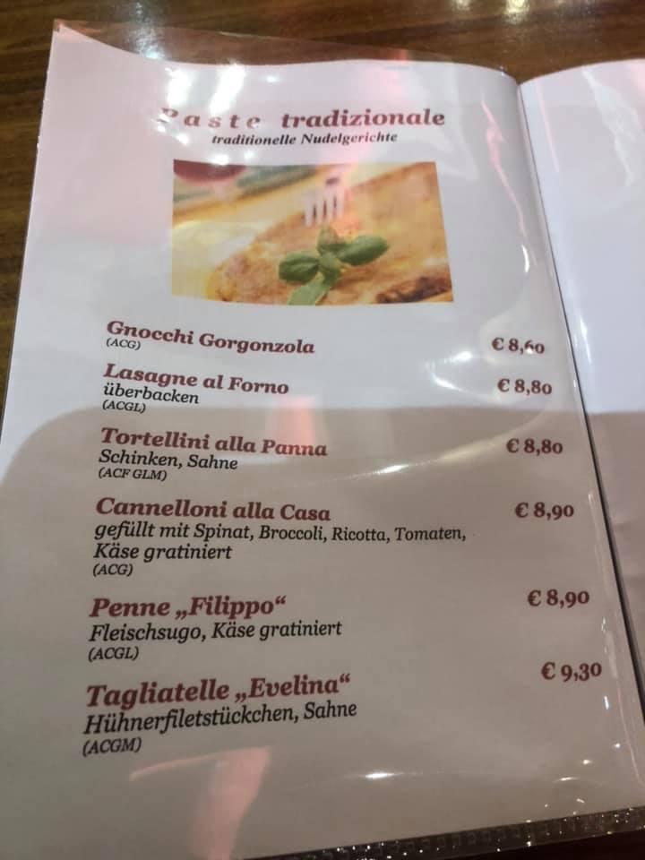 Speisekarte von Ristorante "Da Nico" cafe, Graz