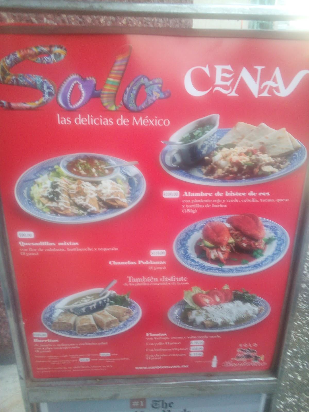 Menu at El Restaurante Palacio Santa Fe, Ciudad López Mateos, Vasco de ...