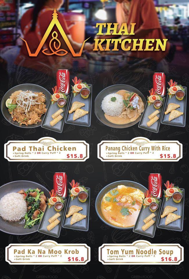 Menu at Kung Fu Kitchen/Thai kitchen restaurant, Wallsend