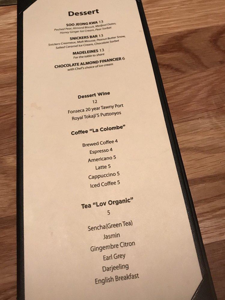 Menu at Gayeon restaurant, Fort Lee
