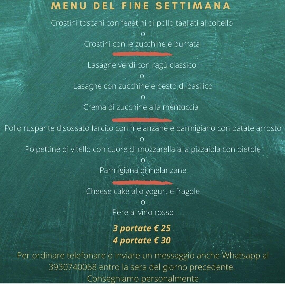 Menu da Trattoria da Giorgio ristorante, Firenze
