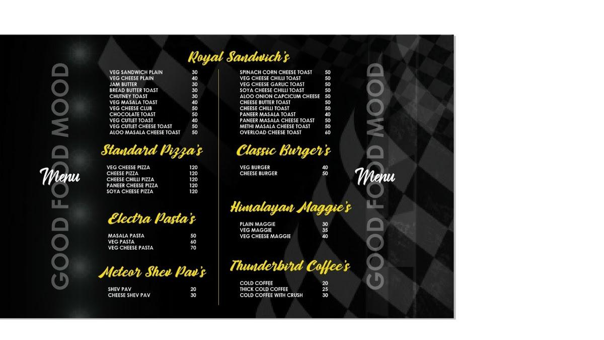 Menu at Cafe Bullet, Pune, Shop no 1