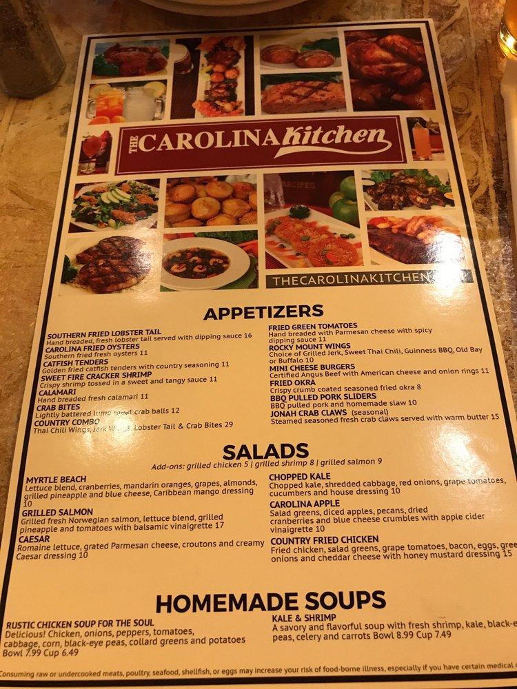 Menu at Carolina Kitchen Bar & Grill, Hyattsville