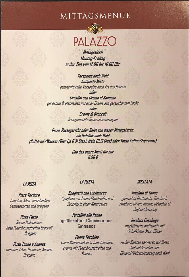 Speisekarte von Palazzo Ristorante & Pizzeria, Duisburg, Koenigstrasse ...