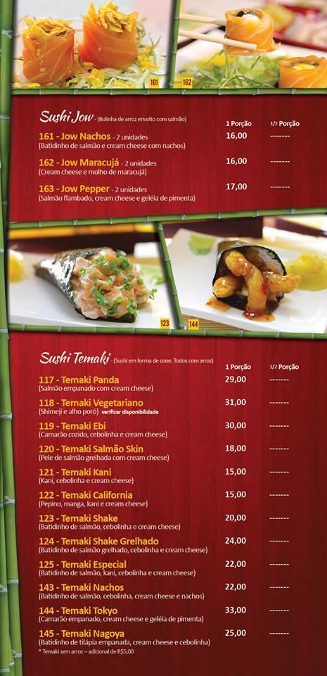 Menu at Yuri Restaurante, Sinop