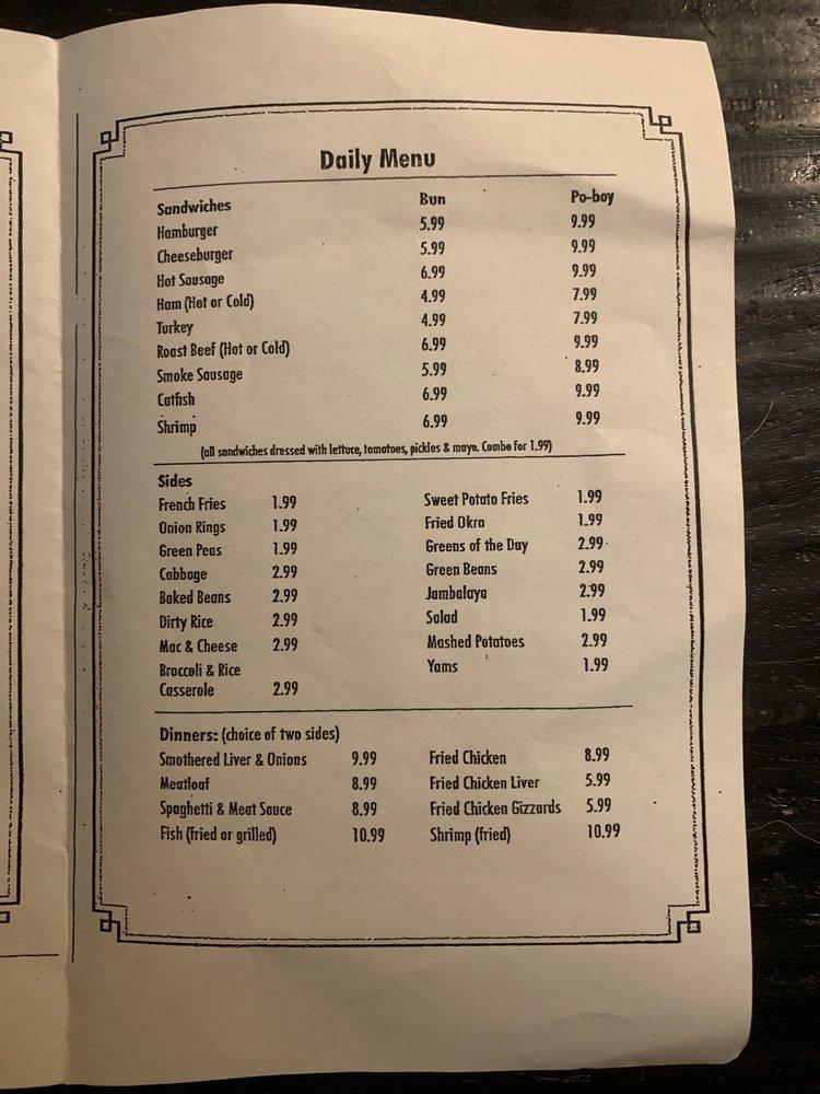 Menu at Celina's Soul Food Cafe, Slidell
