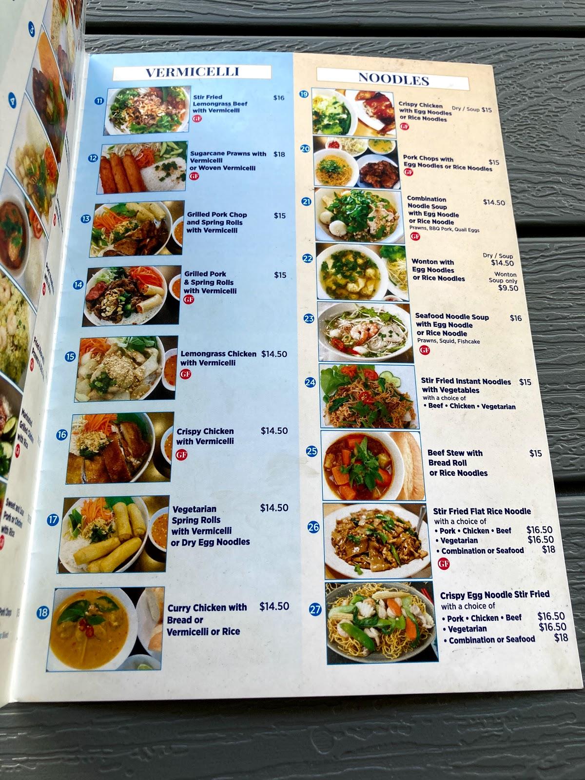 Menu at My Hao Cuisine - Vietnamese Restaurant and Cafe, Winston Hills ...