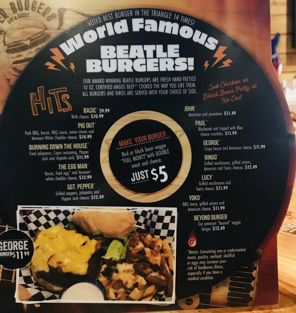 Menu at Abbey Road Tavern & Grill pub & bar, Cary