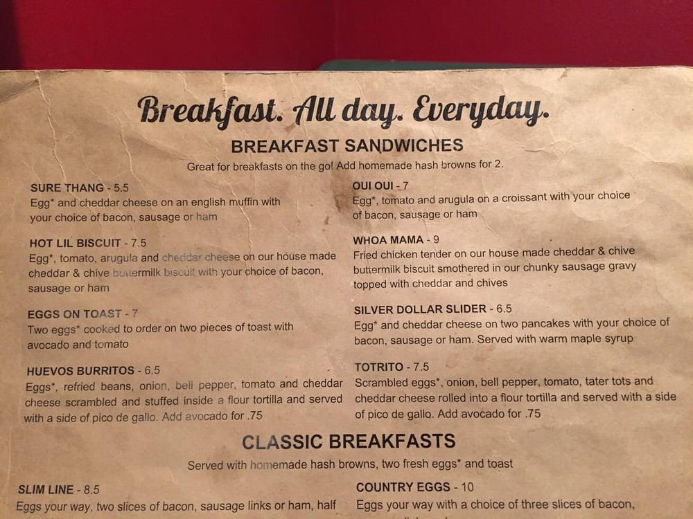 Menu at Strawberry Patch Cafe, Everett