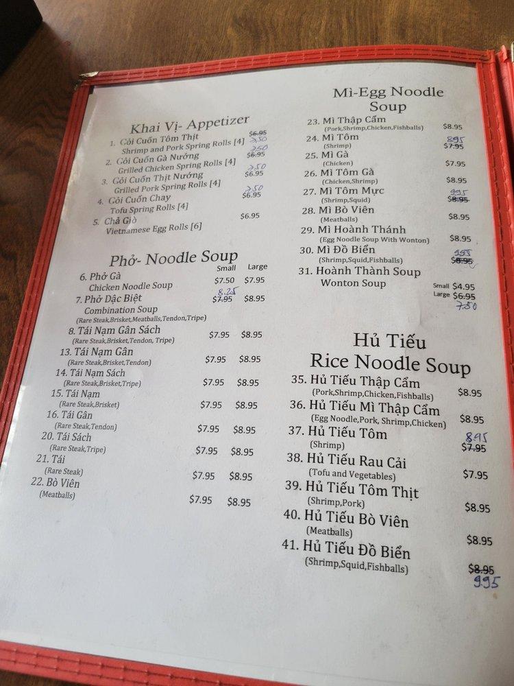 Menu at Cuu Long Quan restaurant, Houston, Broadway St #3063